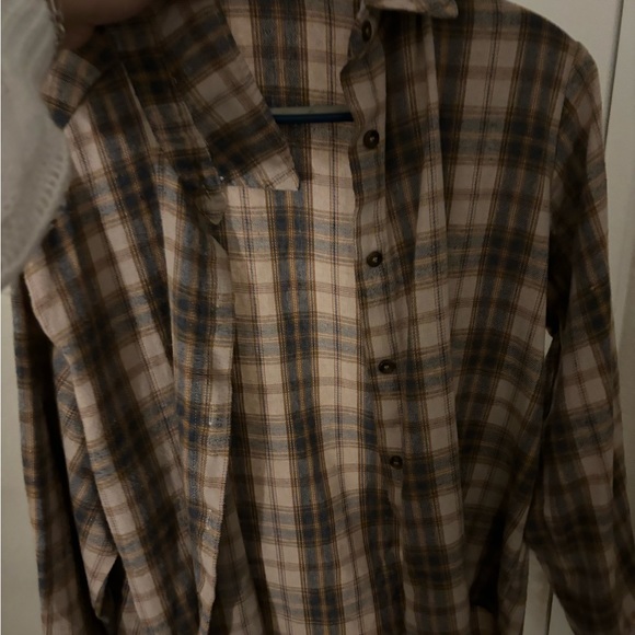 Jackets & Coats | Blue And Tan Flannel | Poshmark